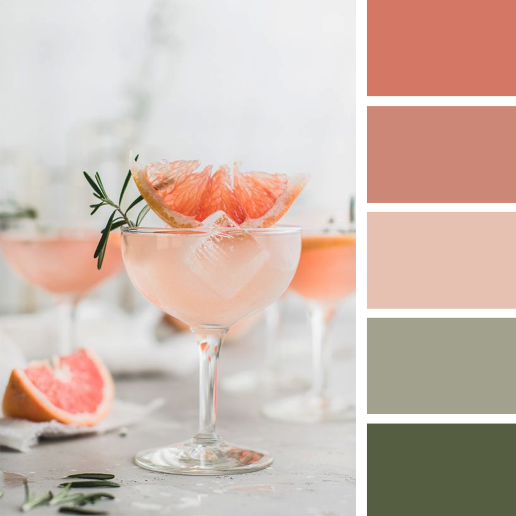 Grapefruit Rosemary Spritz | Color Inspiration | Aneka Interiors Inc